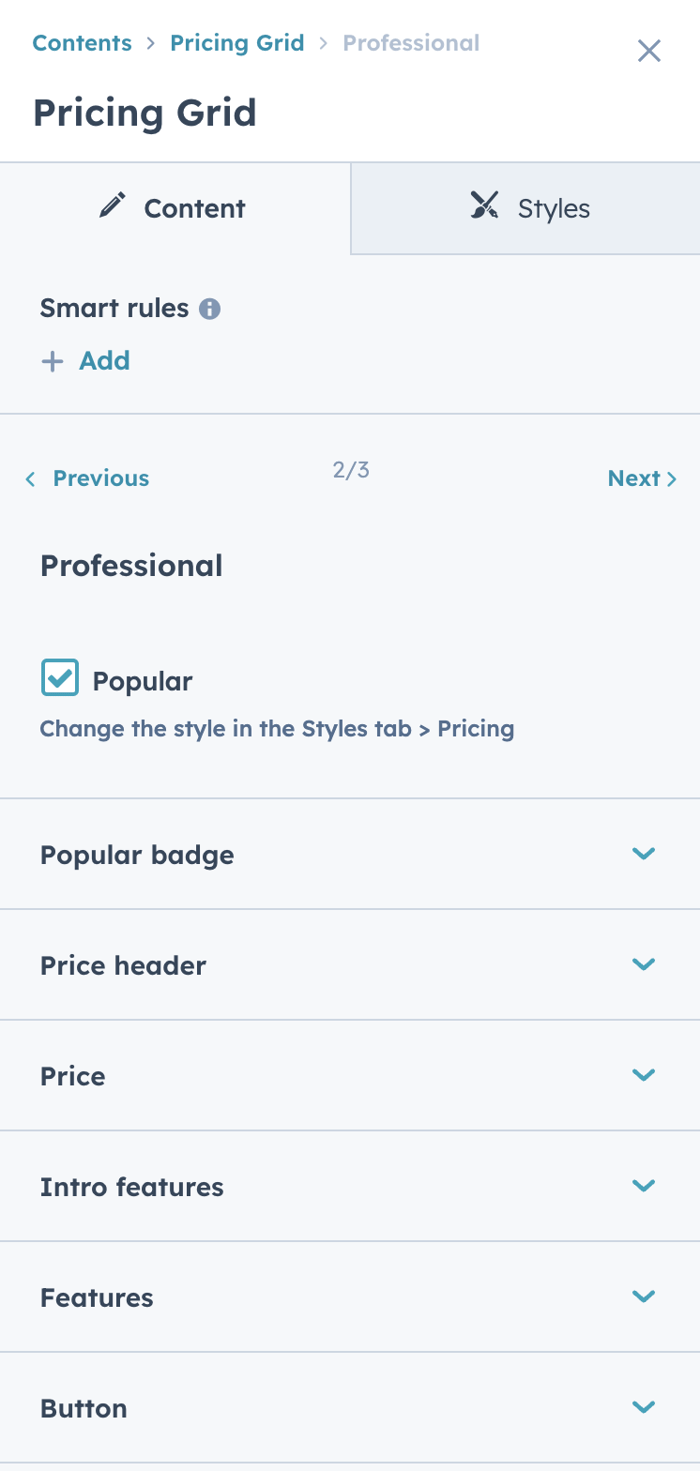 Documentation - Standalone Pricing Grid Module