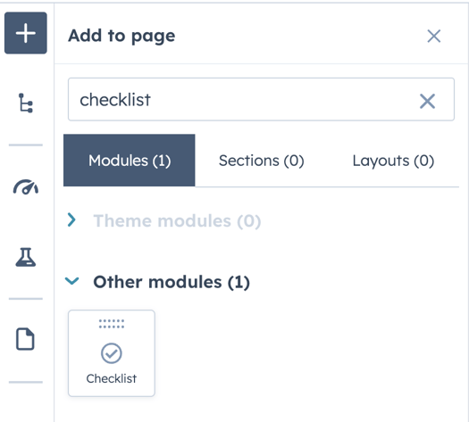 Documentation - Standalone Checklist Module