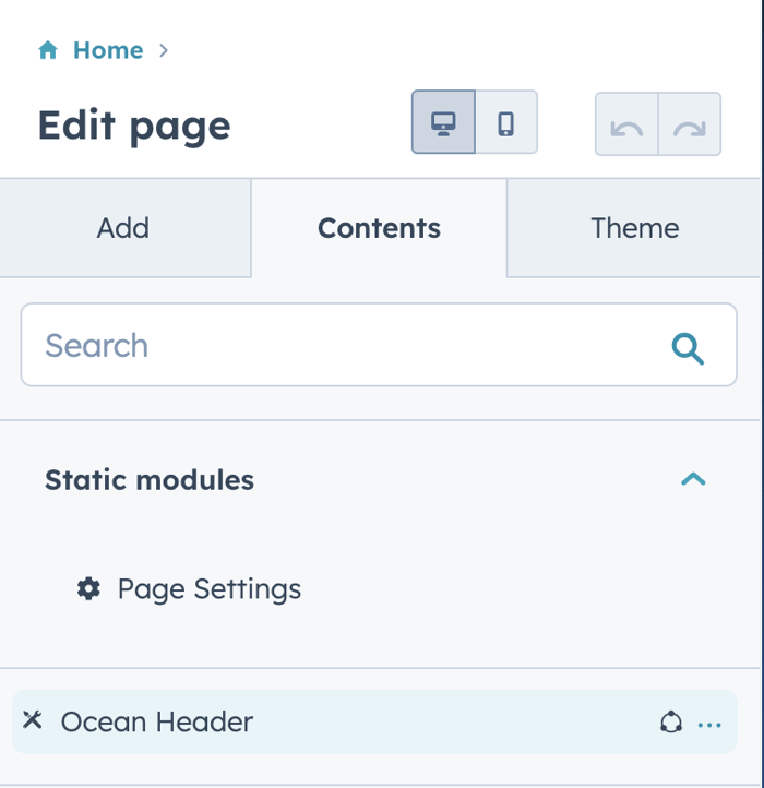 Create Navigation Menu HubSpot