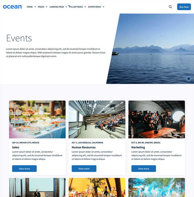 Ocean Pro Theme for CMS HubSpot, Marketing Hub and CMS Hub.