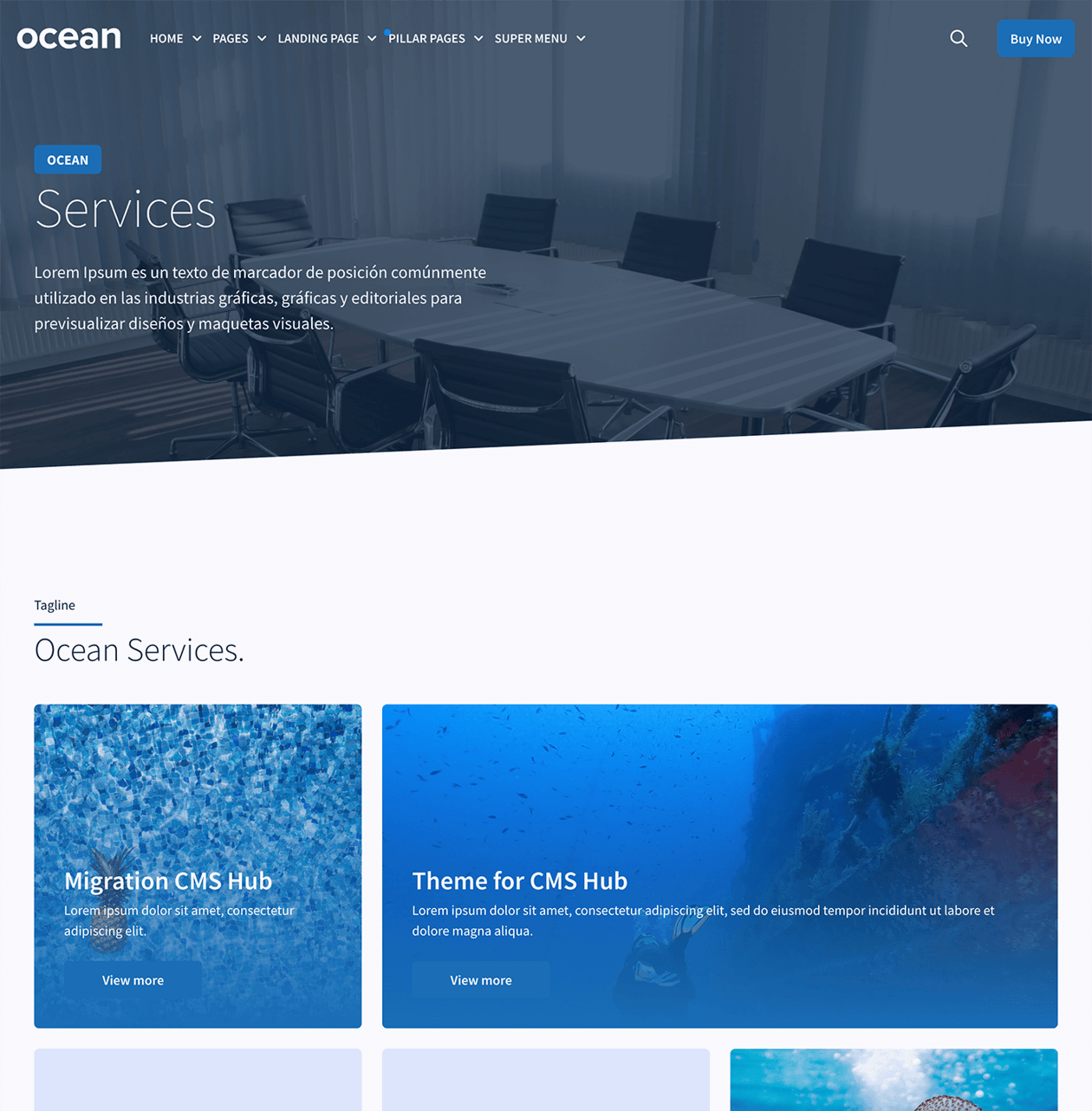 Ocean Pro Theme for CMS HubSpot, Marketing Hub and CMS Hub.
